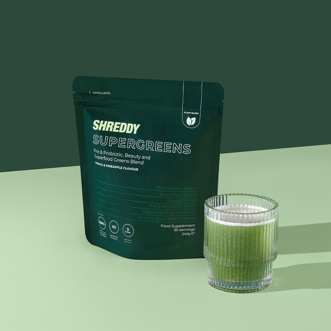 Mango & Pineapple SUPERGREENS - 240g – SHREDDY