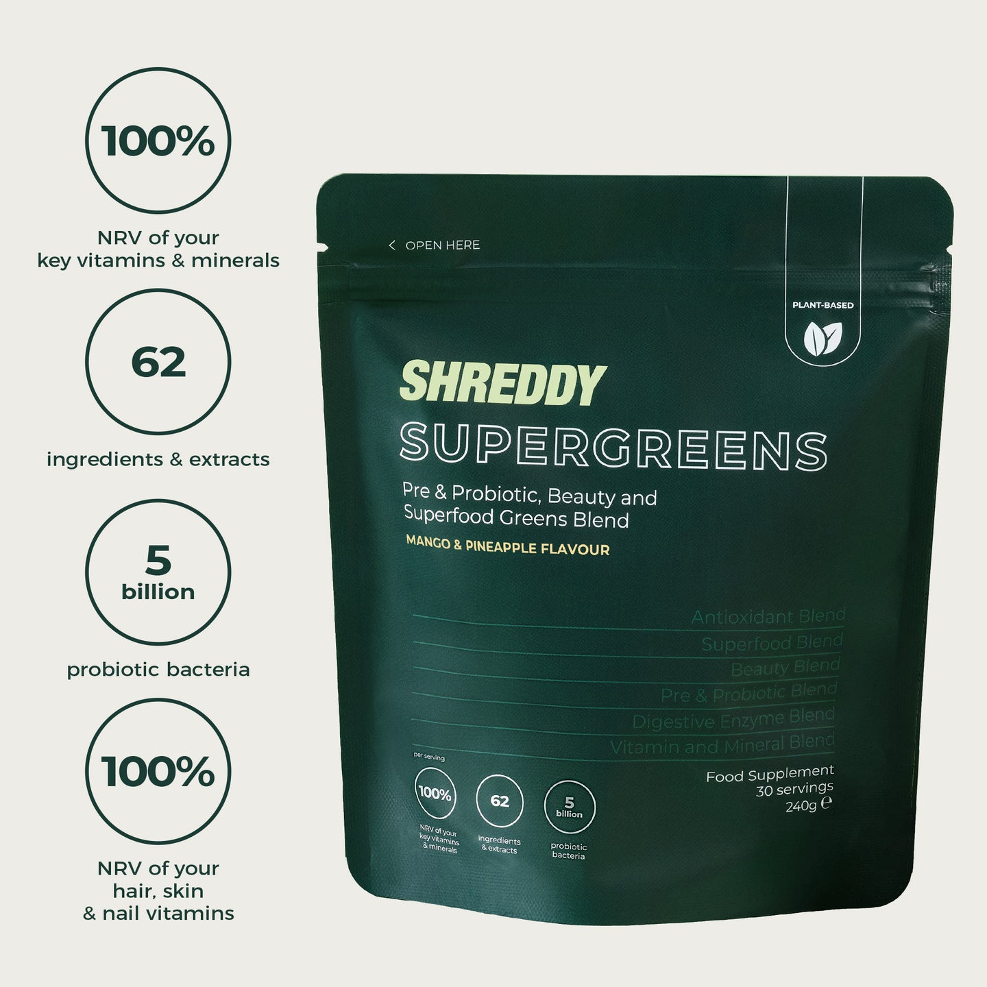SHREDDY SUPERGREENS